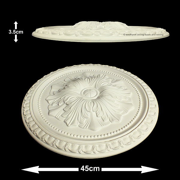 45cm Diameter, Lightweight Ceiling Rose - Ceiling Roses and Coving
