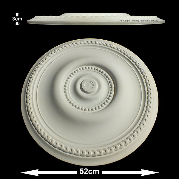 52cm Diameter, Lightweight Ceiling Rose - Ceiling Roses and Coving
