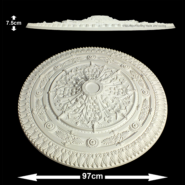 97cm Diameter, Lightweight Ceiling Rose - Ceiling Roses and Coving